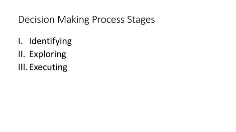 Decision Making Process Stages Pptx