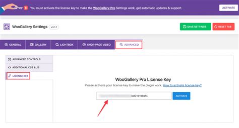 License Key Activation Woogallery Docs