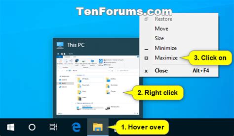 How To Maximize And Restore App Window In Windows 10 Tutorials