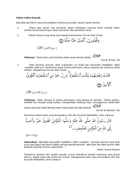 Faktor Rasuah Pdf