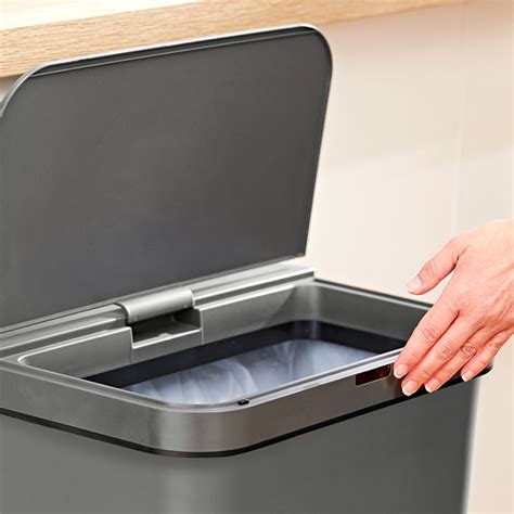 Tower 50l Rectangular Sensor Bin Grey Charlies