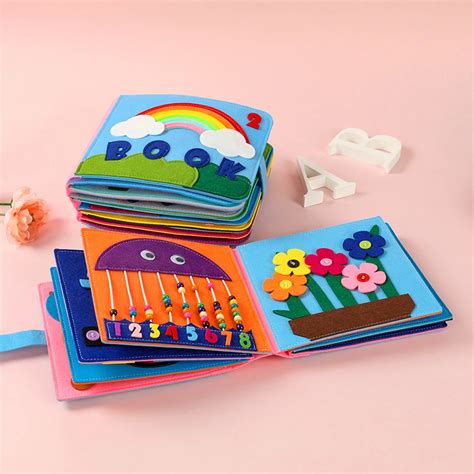 몬테소리 헝겊 책 아기 헝겊 3d 유아 이야기 조기 학습 부모 자녀 대화 형 지식 개발 장난감 Aliexpress