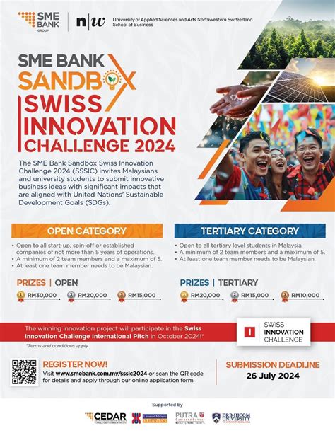 sme bank sandbox swiss innovation challenge 2024 sssic calling for
