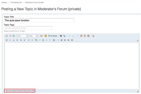 The Auto Save Function Board Tutorials Info Slotblog