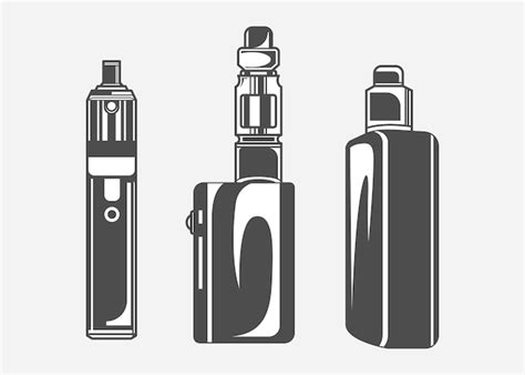 Premium Vector Vape Cigarette Drawing Vector Illustration Set Collection