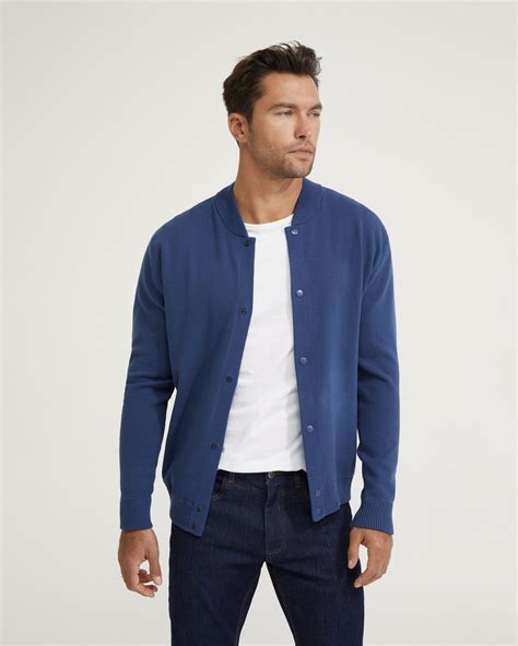 Miles Knitted Bomber Jacket Oxford Shop