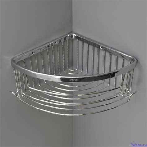 Artwelle 4133 Угловая полка с крючками для ванной — T-WAY