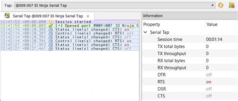 serial tap not recording data io ninja forum