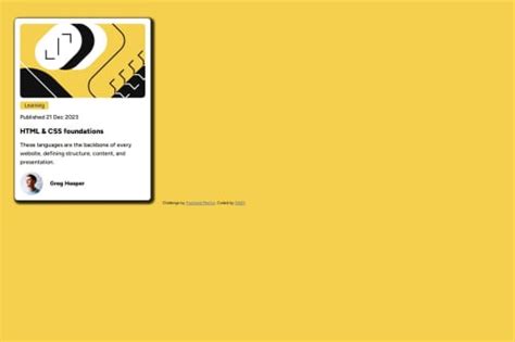 Frontend Mentor Design Using Html Css Grid And Flexbox On Container