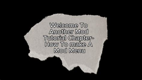 How To Make A Gtag Mod Menu Youtube