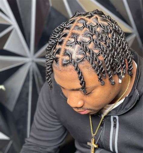 55 Attractive Two Strand Twists Hairstyles For Black Men To Wear In