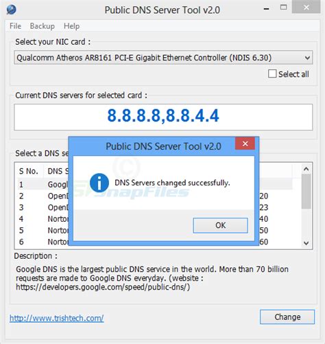 Public DNS Server Tool Screenshot And Download At SnapFiles Com