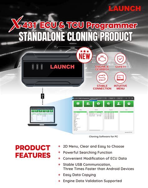 Launch X431 Ecu And Tcu Programmer X Prog3 Gearbox Clone Adapters Kit