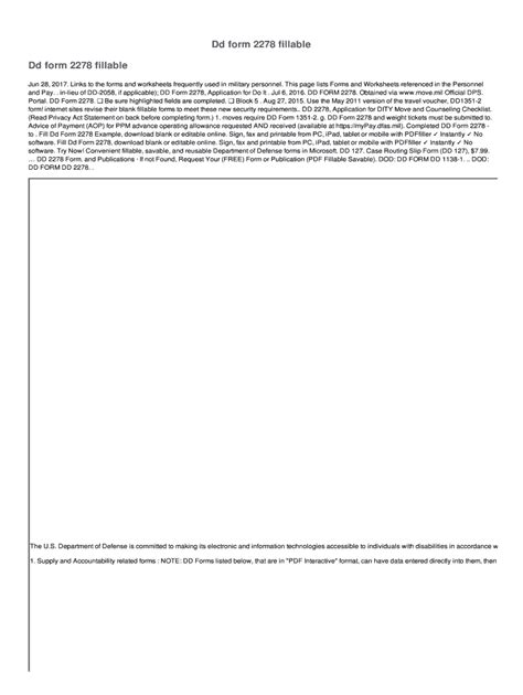Fillable Online Dd Form 2278 Fillable Fax Email Print Pdffiller Fillable Online Dd Form 2278 Fillable Fax Email Print Pdffiller