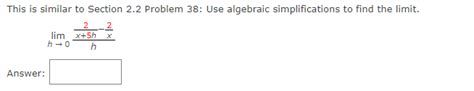 Solved This Is Similar To Section 22 Problem 38 Use