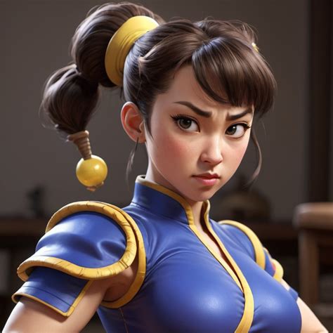Chun Li Pixar Style