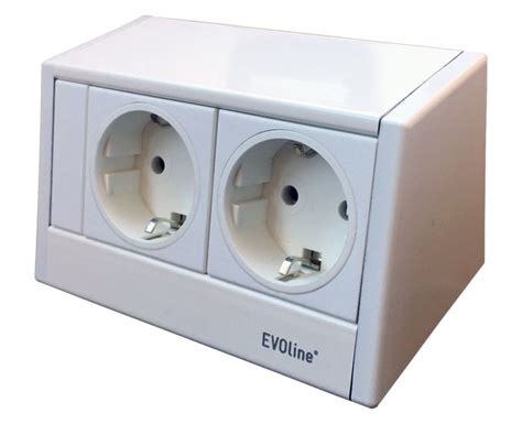 Угловой накладной блок розеток EVOline R-Dock, накладной блок, угловой ...