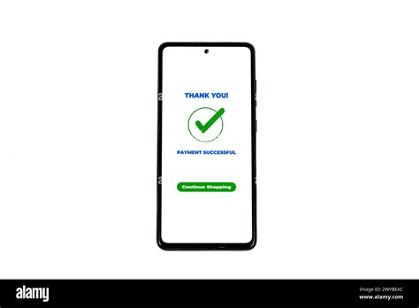 online payment concepts smartphone with payment successful