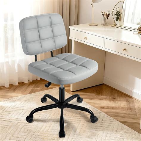 Armless Home Office Desk Chair Small Swivel Office Desk