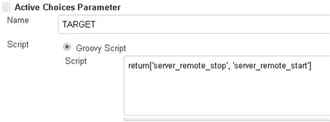 Ant Jenkins Active Choices Plug In With Alias Names Stack Overflow