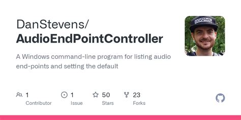 Github Danstevens Audioendpointcontroller A Windows Command Line Program For Listing Audio