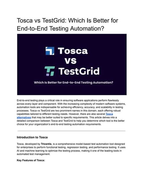 tosca vs testgrid which is better for end to end testing automation pdf