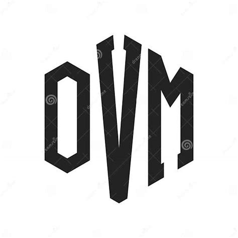 Ovm Logo Design Initial Letter Ovm Monogram Logo Using Hexagon Shape