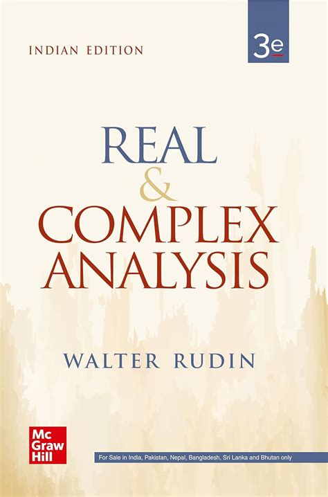 Real And Complex Analysis 3rd Edition Walter Rudin 9789355326119 Calculus Amazon Canada