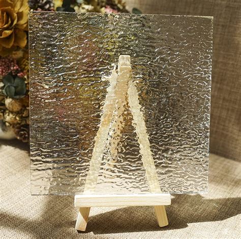 Maxgrain 6x6 Clear Textured Stained Glass Sheets Variety Cathedral
