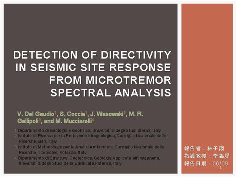 Detection Of Directivity In Seismic Site Response From