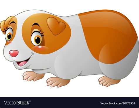 Cute Hamster Cartoon Royalty Free Vector Image