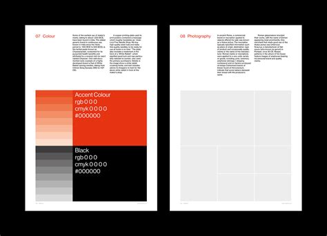 Brand Identity Guidelines Grid System A4 Portrait Behance