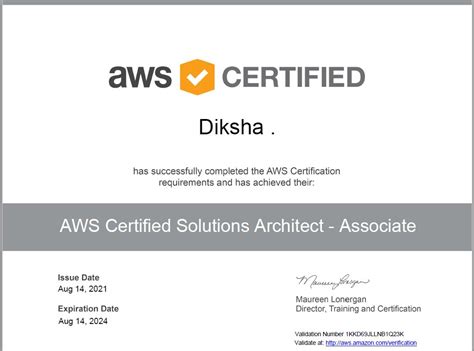 Diksha On Linkedin Aws Certified Solutions Architect Associate