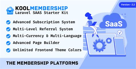 Koolmembership Advanced Laravel Saas Starter Kit With Crud Generator Gplcodenet