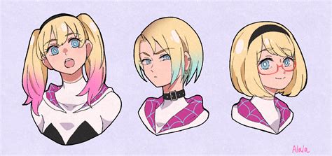 Spider Gwen And Gwen Stacy Marvel And 1 More Drawn By Sushi Pizza Rrr