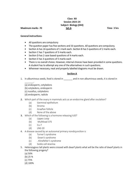 12th Bio Preboard 1 2023 24 Pdf