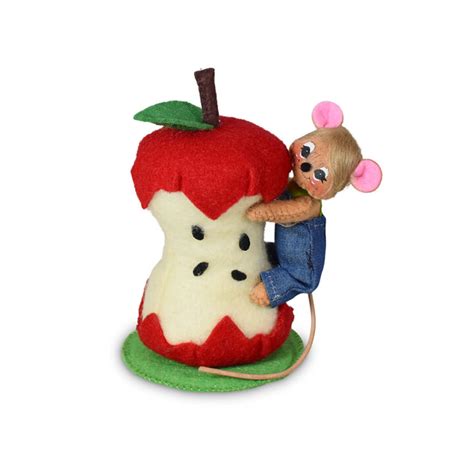 3in Apple Core Mouse Annalee Dolls
