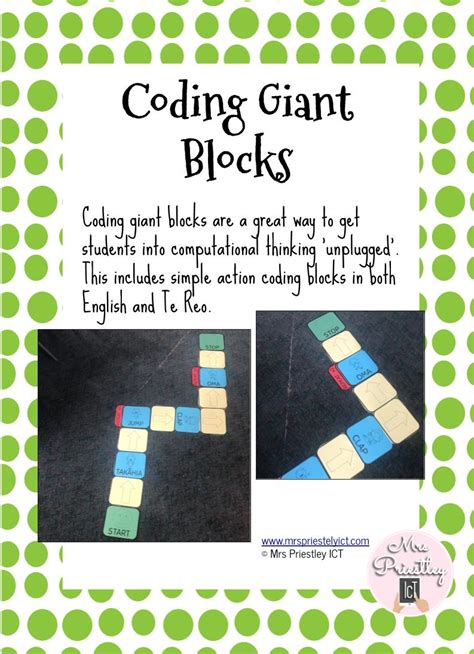 Coding Giant Blocks Mrs Priestley Ict