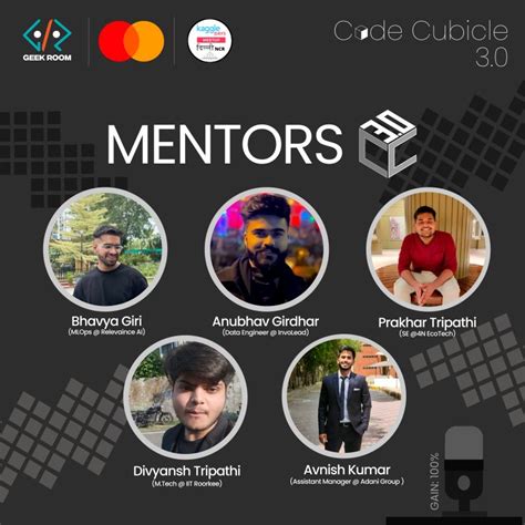Code Cubicle On Linkedin Presenting Our Amazing Mentors ⭐ Bhavya Giri