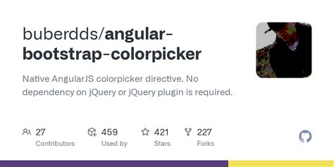 GitHub Buberdds Angular Bootstrap Colorpicker Native AngularJS Colorpicker Directive No