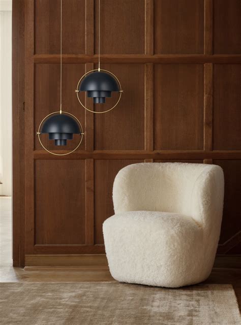 Multi Lite Pendant Small Brass Base Wool