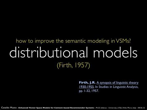 Phd Defense Enhanced Vector Space Models For Content Based Recomm