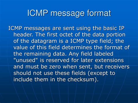 Ppt Internet Control Message Protocol Icmp Powerpoint Presentation