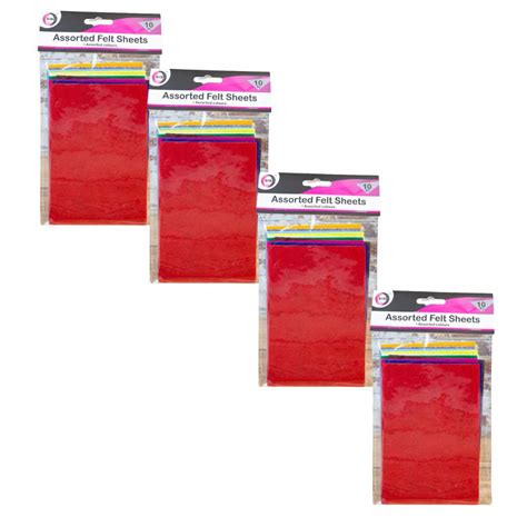 Felt Sheets Bundle Of 4 Highlight Crafts