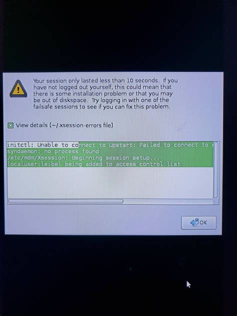 linuxmint crashes on boot linuxmint