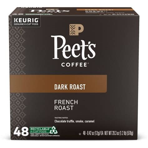 Peets French Dark Roast Keurig K Cup Pods 48ct Target