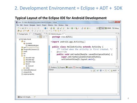 Lesson 2 Android App Development Using Eclipse Adt Sdk Ppt Download