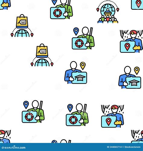 Rebar Construction Vector Seamless Pattern Stock Vector Illustration