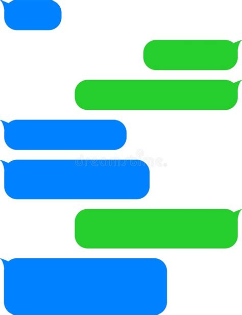 Message Icons Set Dialogue Message Bubbles Social Network Chatting Vector Stock Vector